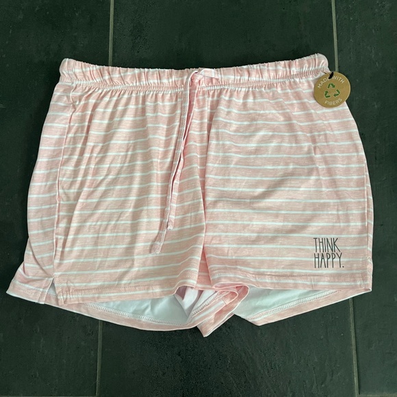 Rae Dunn | Shorts | Rae Dunn Pink And White Stripped Pj Shorts | Poshmark